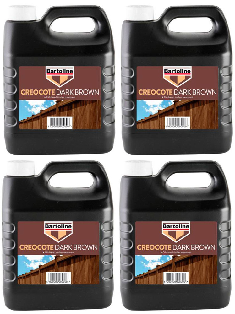 Creosote Substitute Bartoline Dark Brown Creocote Oil Based Timber ...