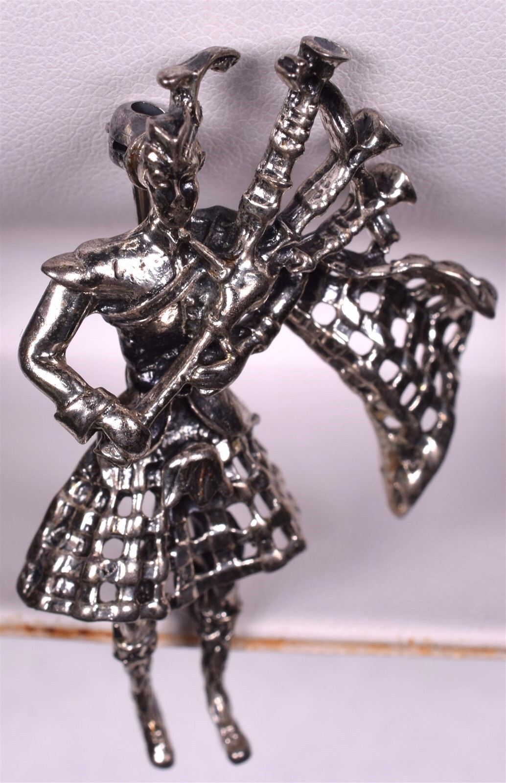 Danecraft Bag Piper Scottish Sterling Pin Kilt Plaid | eBay