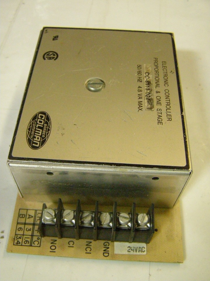 Barber Colman Electric Controller Proportional and One Stage CC-8111 ...