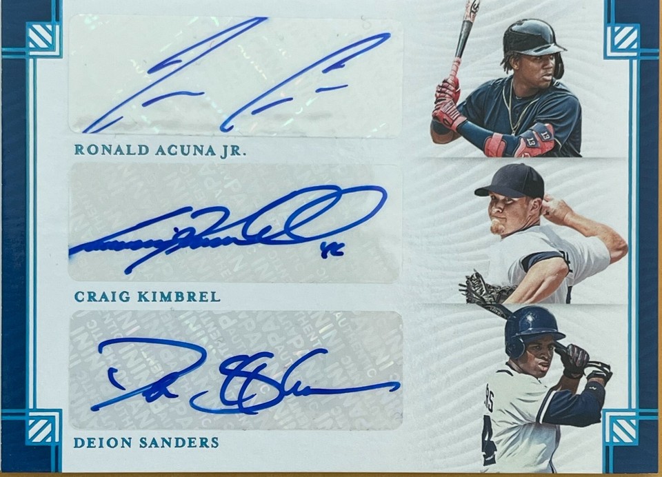 2019 National Treasures Franchise Lineups 9 Auto Booklet 1/1 Atlanta ...