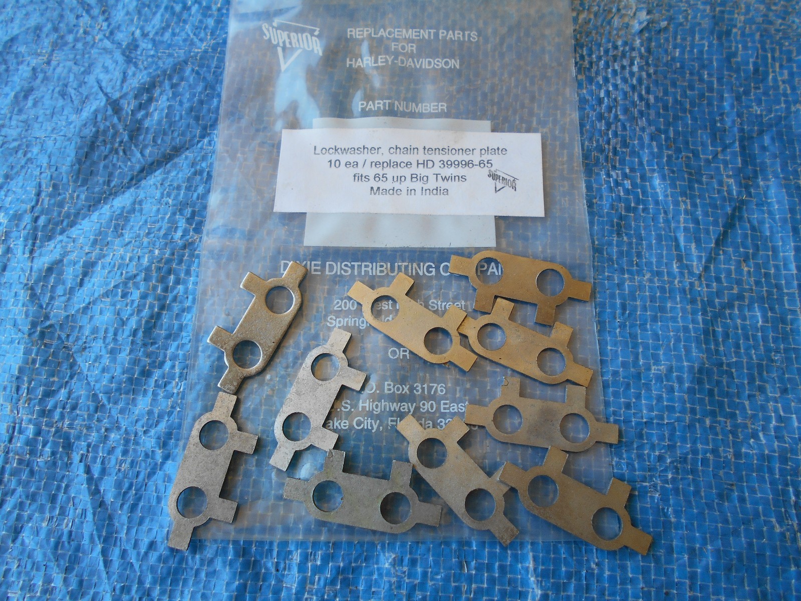 PK.10 PRIMARY CHAIN ADJUSTER LOCK TABS HARLEY DAVIDSON 1965-2000 MODELS ...