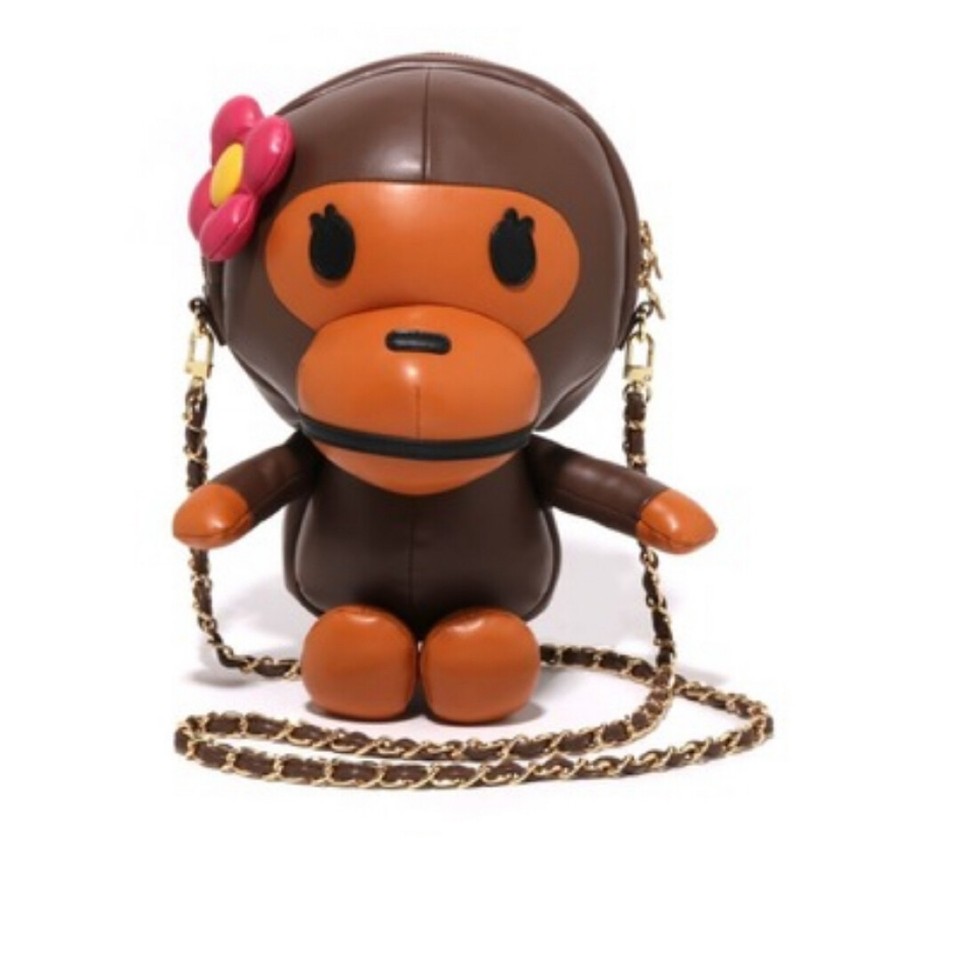 BAPE Lisa Plush Doll Shoulder Bag A BATHING APE Ladies H12.6'×W8.2'×D1 ...
