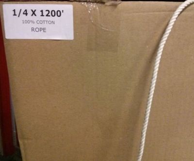 1/4" x 25' 100% Cotton Rope Great for Bird Toys | eBay