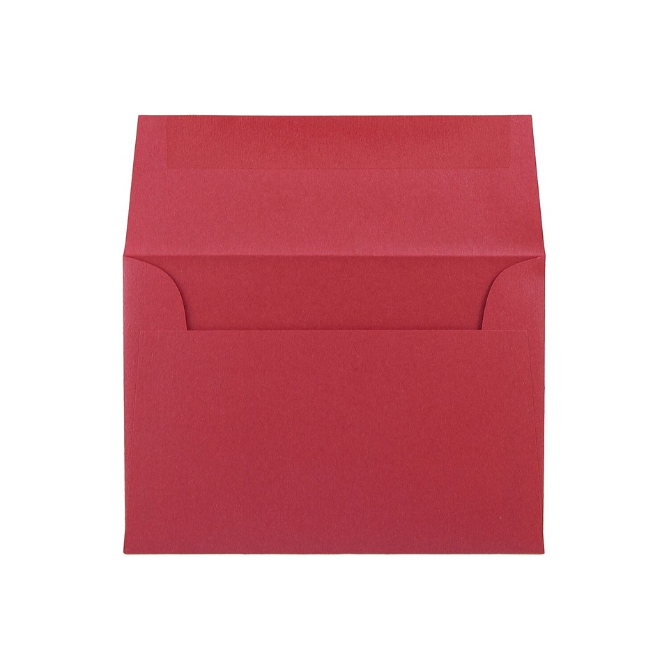 JAM Paper 4Bar A1 Metallic Invitation Envelopes 3.625x5.125 Jupiter Red ...
