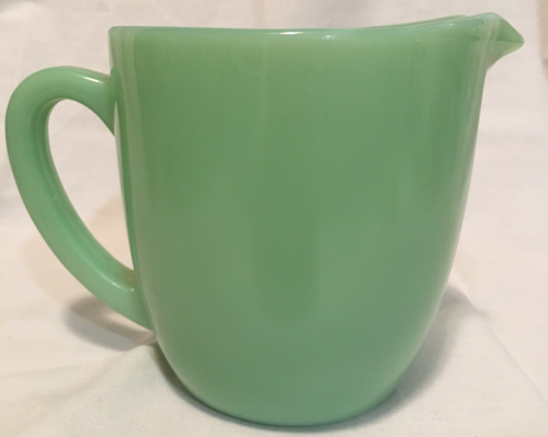 Vintage Fire King 20 oz Green Jadeite Milk Pitcher 4.25" in ...