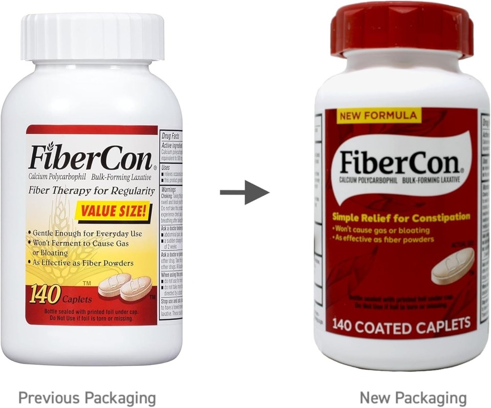 Fibercon Fiber 140 Caplets Each by Fibercon (Pack of 2) | eBay