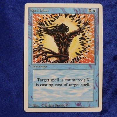 MTG Magic The Gathering Revised Edition: Spell Blast (mtg224) Brian ...