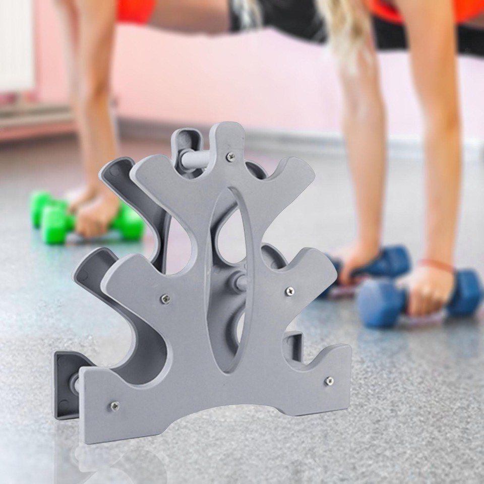Triangular Dumbbell Storage Rack for Gym Organization Portable Weight ...