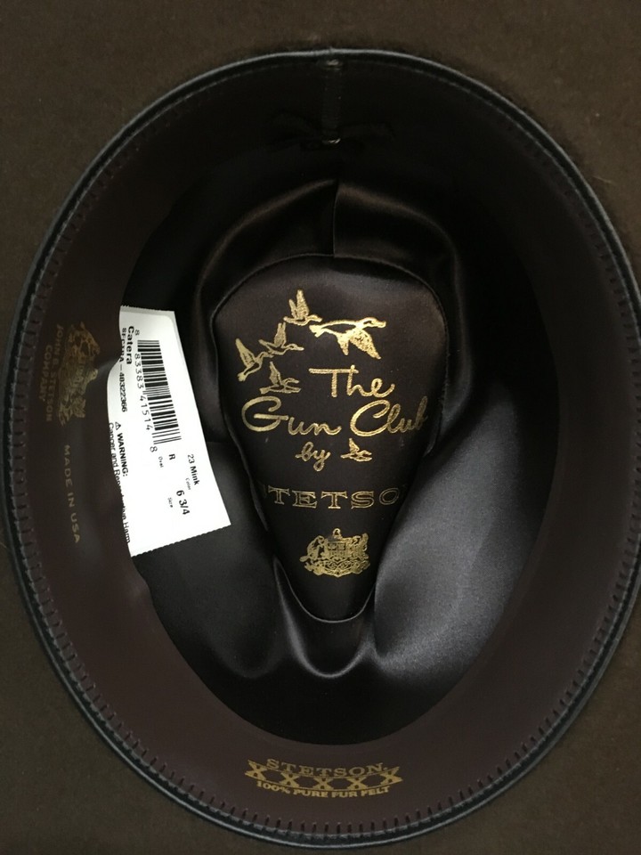 Stetson® 5X Catera Mink Felt Hat With Free Hat Brush | eBay