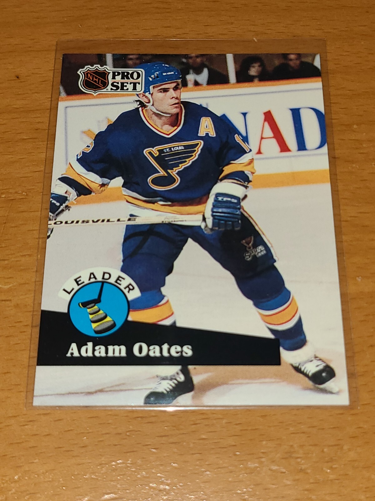 BLUES ADAM OATES 1991-92 PRO SET LEADER #CC7 | eBay