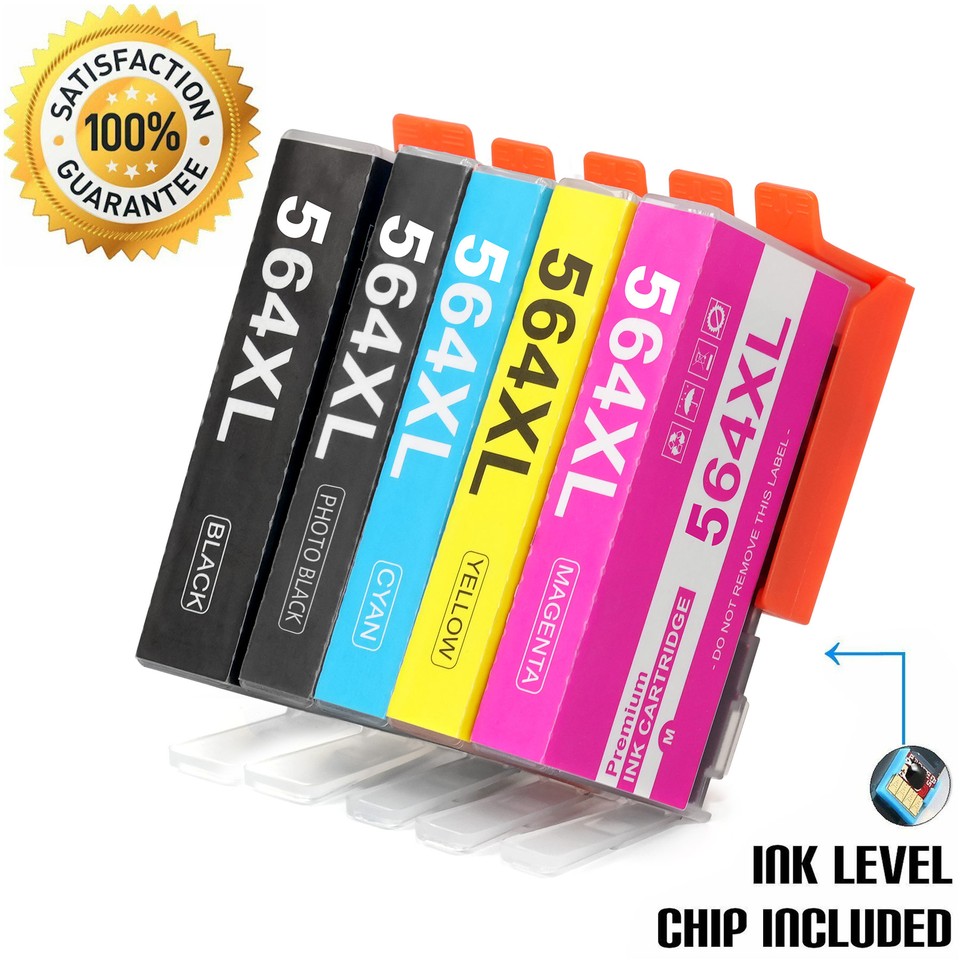 Printer Ink Cartridges Pack For HP 564XL 564 XL Photosmart 6510 6520 ...