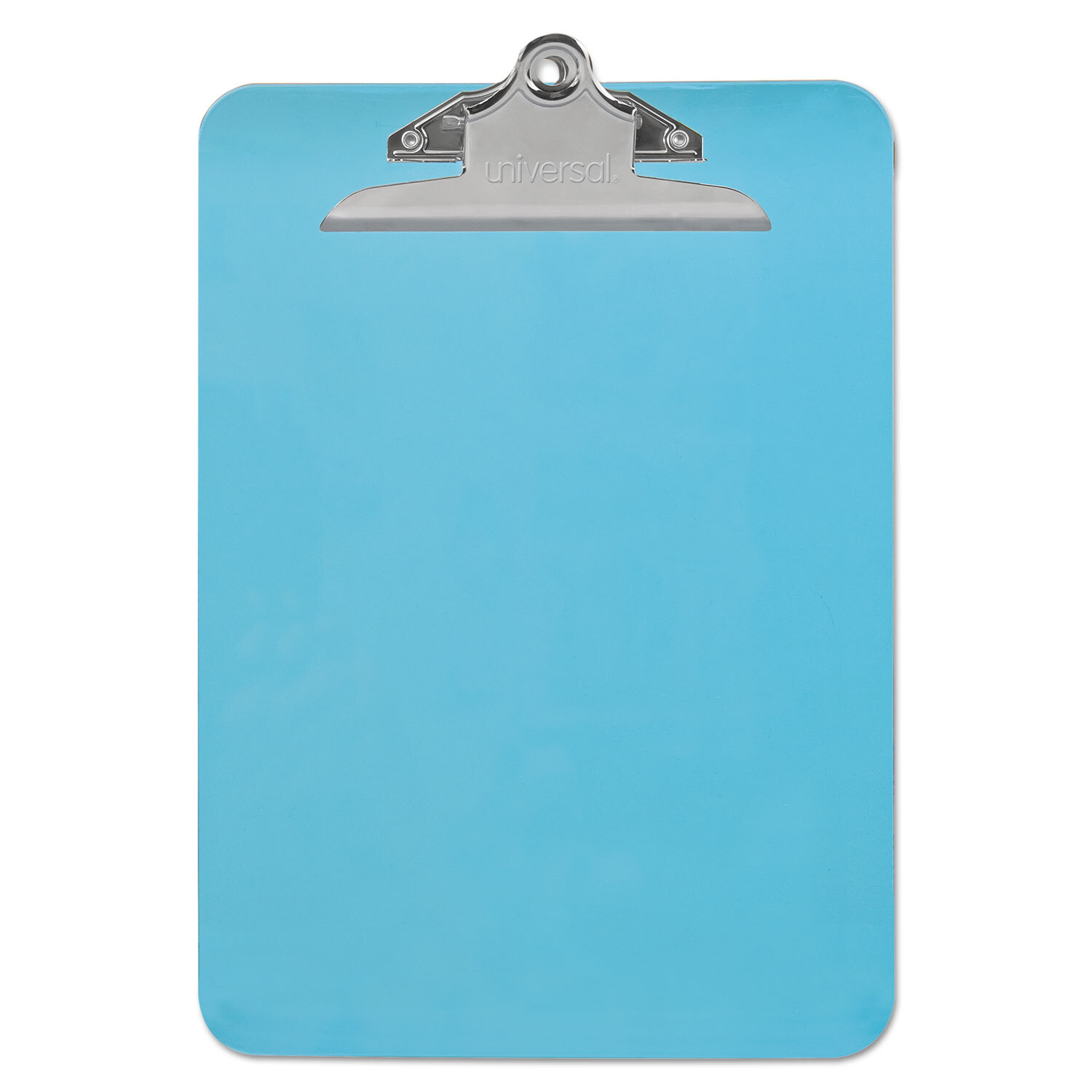 UNIVERSAL Plastic Clipboard with High Capacity Clip 1" Capacity Holds 8 ...