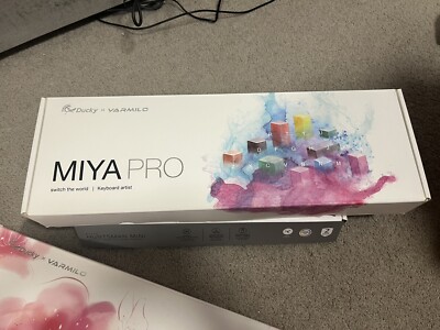 Ducky x Varmilo Miya Pro Rainbow White LED Keyboard 68% Cherry Blue ...