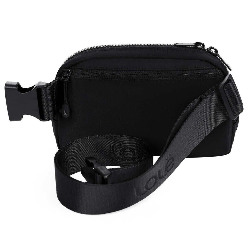 Lole Unisex Belt Bag Black 7.5inX5inX2in Crossbody Fanny Pack Waist Bag ...