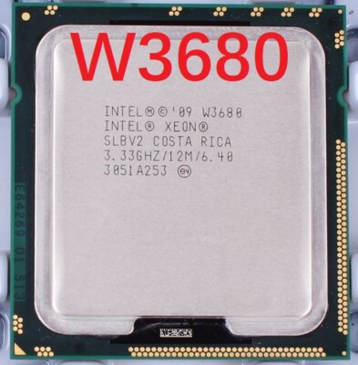 Intel Xeon W3680 Hex Core 3.33GHz SLBV2 12MB 6.4 GT/s LGA1366 Processor ...