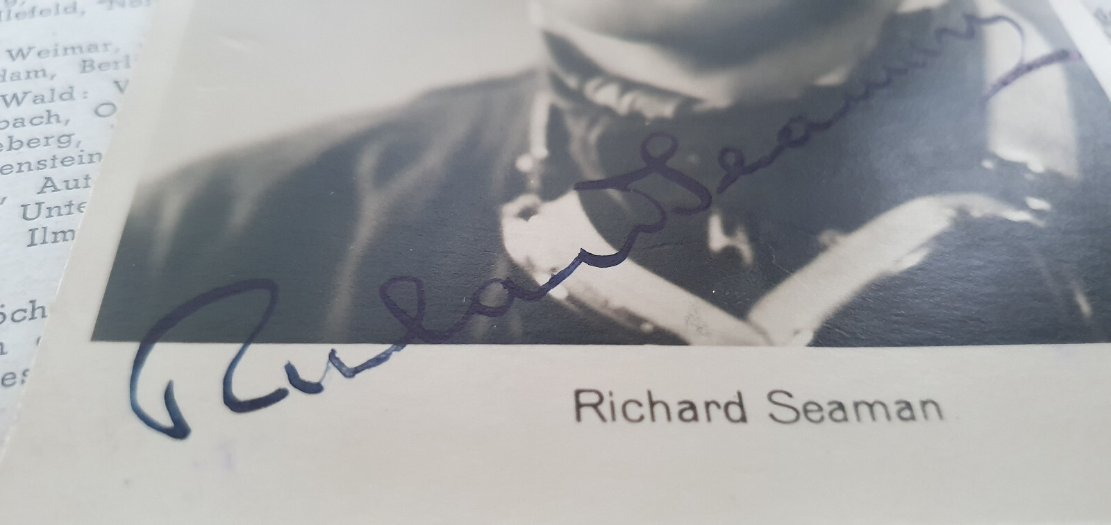 Original Autograph Signature Richard Dick Seaman Mercedes 1930´s 500K ...