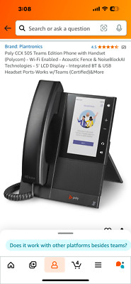 Polycom CCX 505 Microsoft Teams phones | eBay