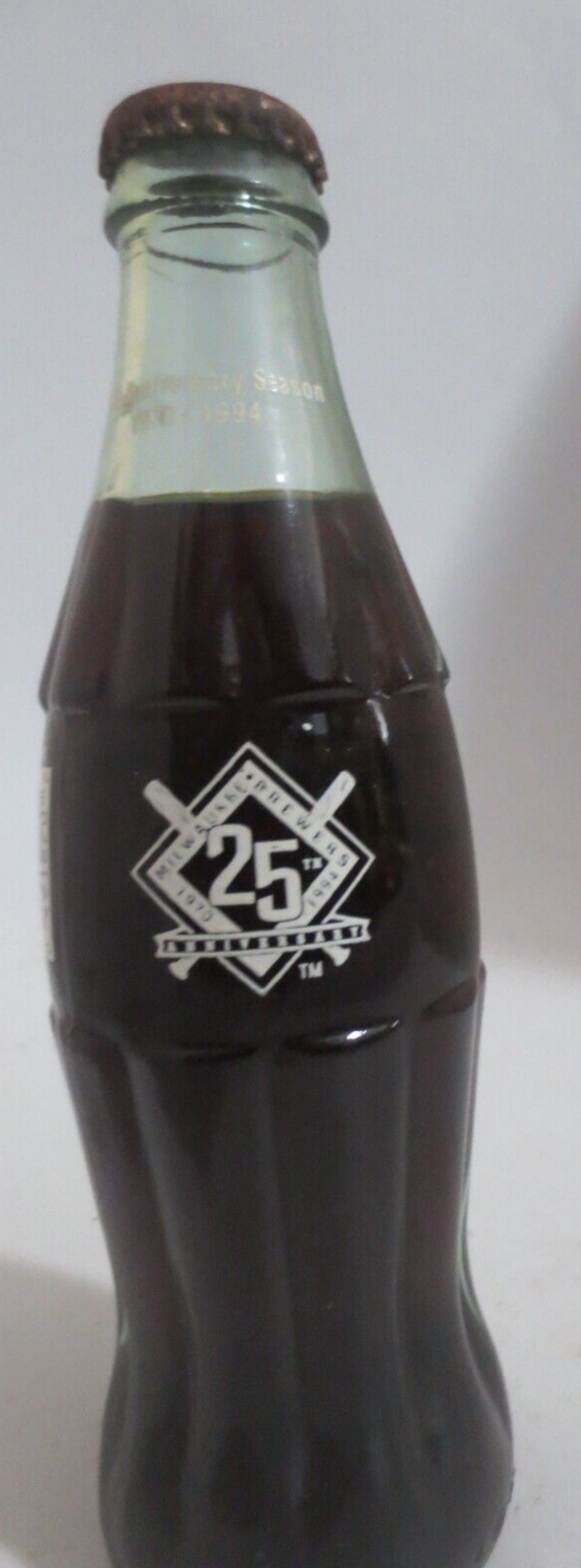 Coca-Cola Classic MILWAUKEE BREWERS 25th ANNIVERSARY SEASON 8OZ 1994 ...