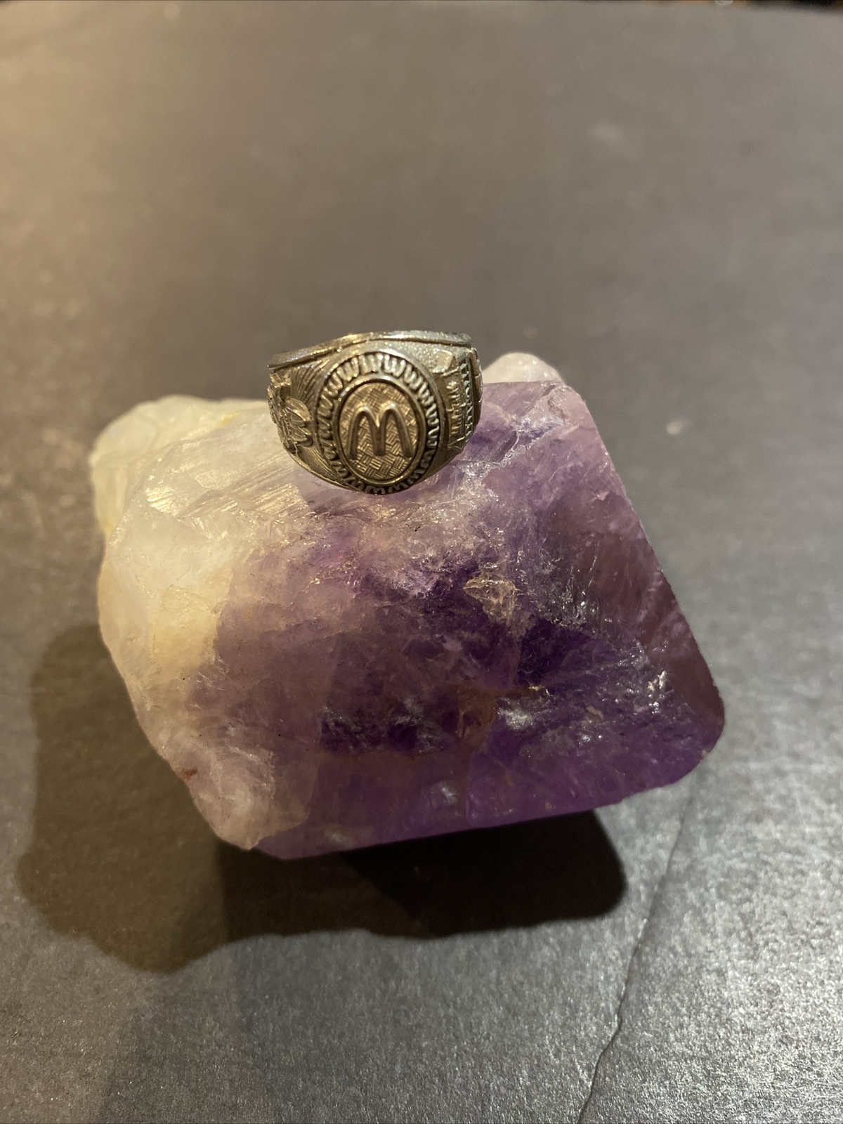 McDonald's Vintage Employee Recognition Ring Stainles… - Gem