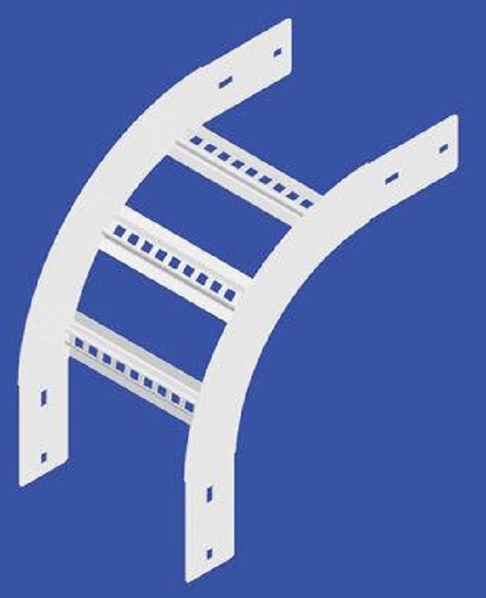 Burndy CABLE LADDER EXTERNAL RISER 450mm Radius,Nema 16A,Galvanised-450 ...