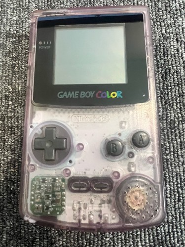 Nintendo Gameboy Color Console - Clear Purple - Original New Lens And ...