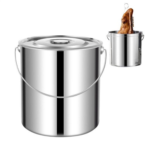 Stainless Steel Bucket with Lid Large Capacity Kitchen Food Bucket | eBay