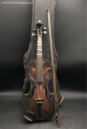 Musical Instrument 4 String Acoustic Violin With Case & Bow | eBay