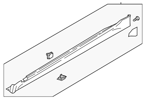 Genuine Kia Passenger Side Rocker Molding 87752-J5300 | eBay
