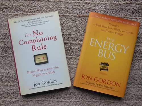 Lot of 2 Books by Jon Gordon - The No Complaining Rule / Energy Bus ...