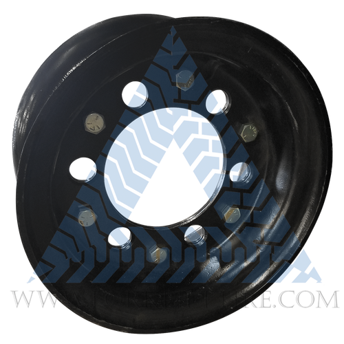 700x12 12x5 6H 600x9 9x4 6H SOLID TIRE WHEEL ASSEMBLY 70012 6009 ...