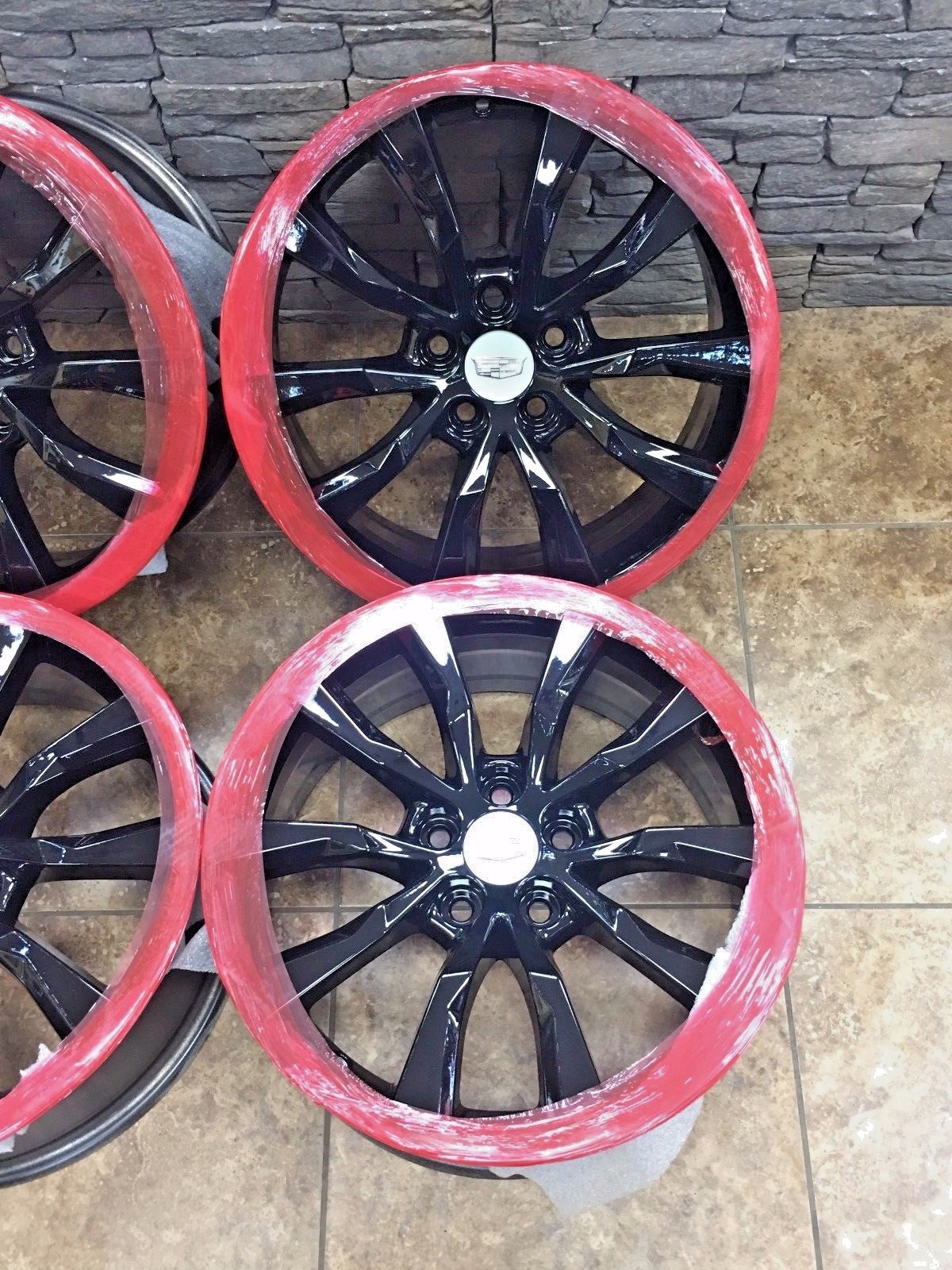 19" 19 Inch OEM Factory Black Cadillac XTS Wheels Rims Brand New Set Of ...
