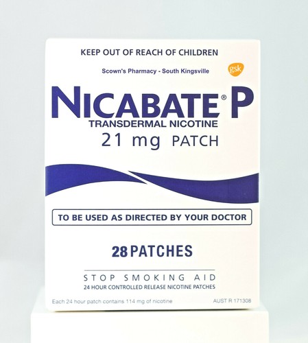 Nicabate P Transdermal Nicotine Patch 21mg 28 Patches Stop Quit Smoking ...