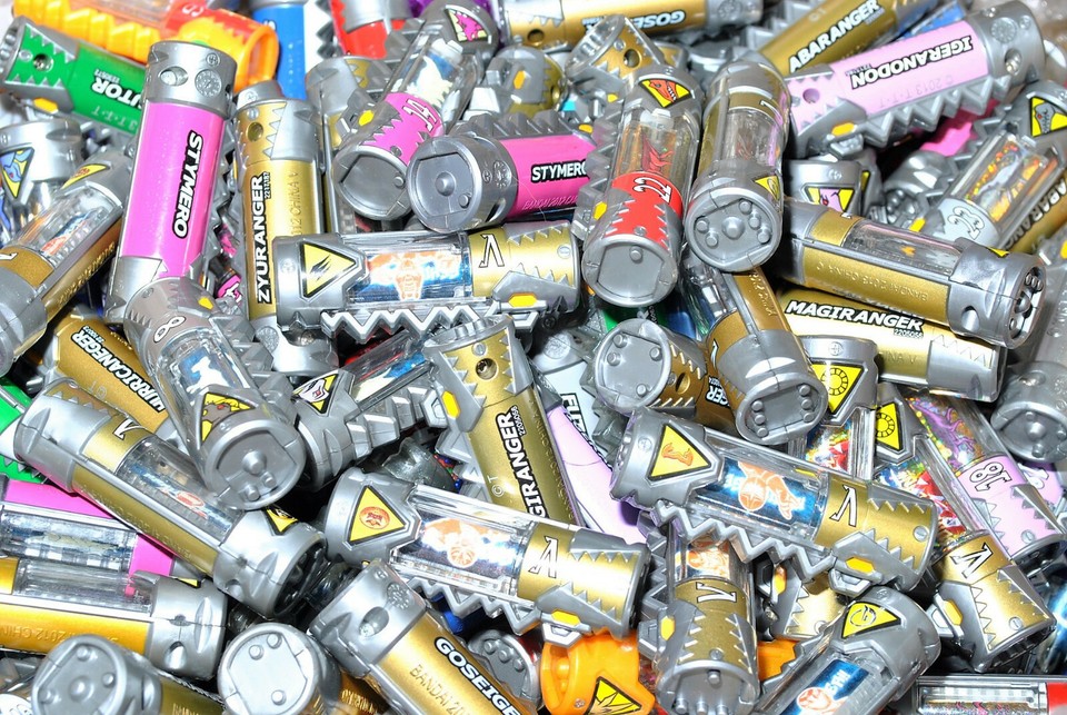 POWER RANGERS Random 14pcs Dino Charge Zyudenchi Energems Kyoryuger Lot ...