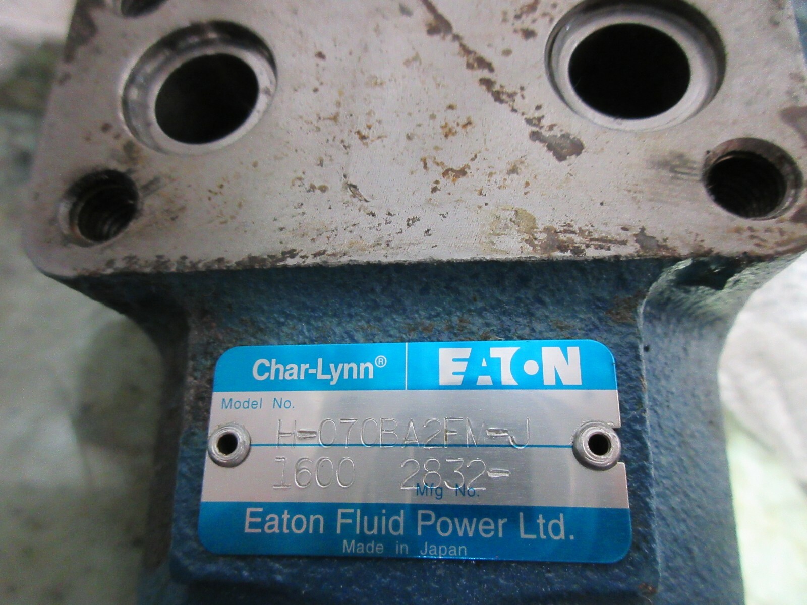 Char-Lynn Eaton Gear Moteur H-070BA2FM-J 1600 2832 Okuma LR15 | eBay