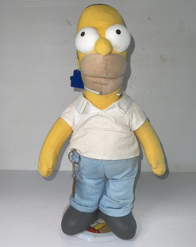 The Simpsons Homer Simpson plush with stand guc | eBay