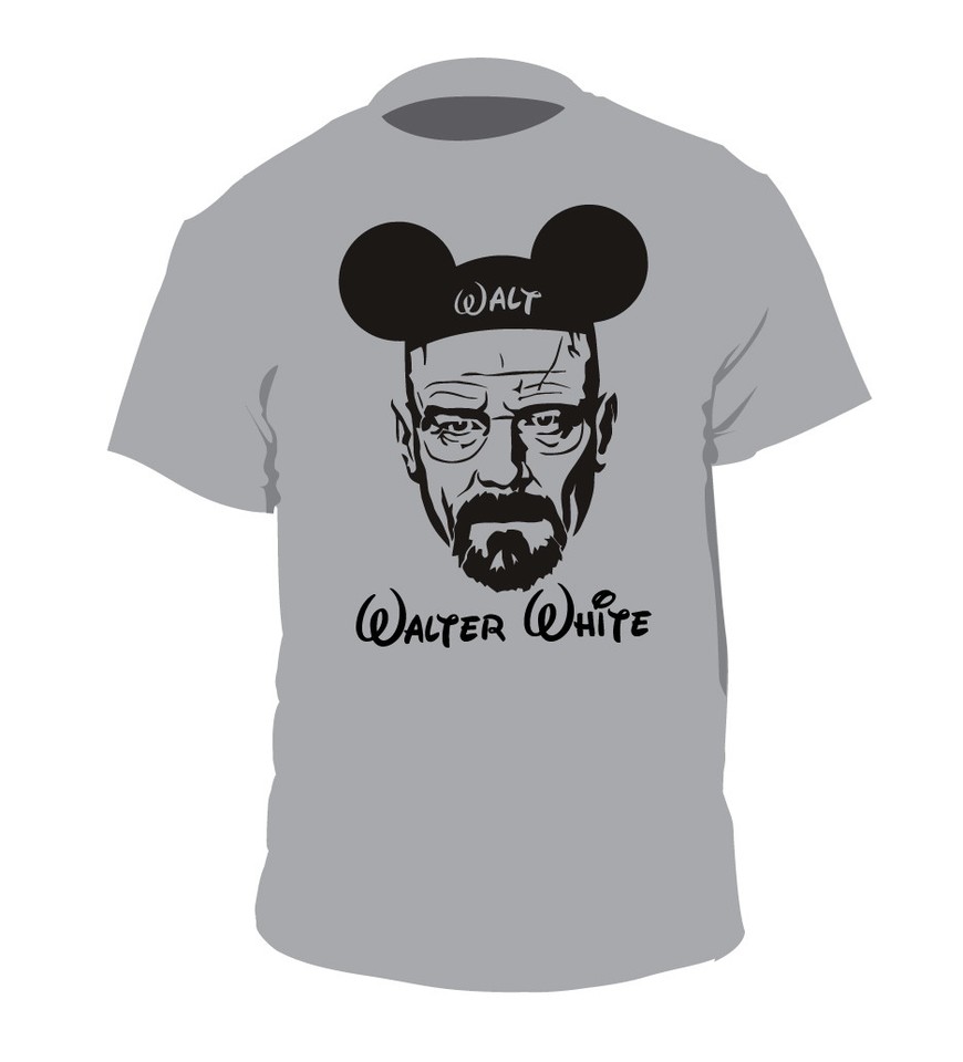 Walter White Disney shirt Breaking Bad series Walt parody Mickey Mouse ...