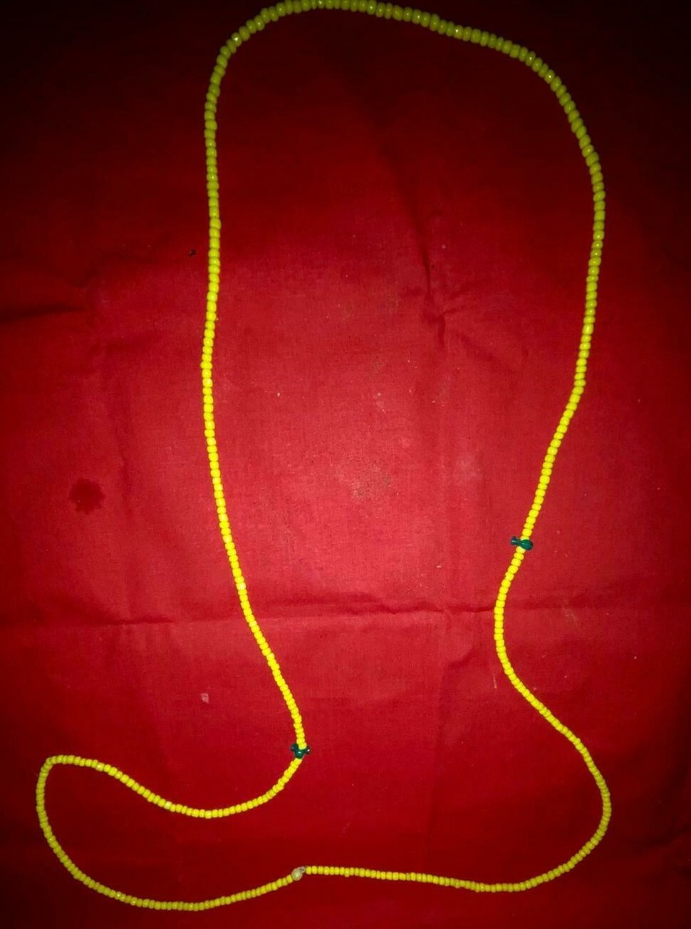 Ileke Osun, tradicional , Blessed ,collar Oshun Consagrado, Orunmila ...
