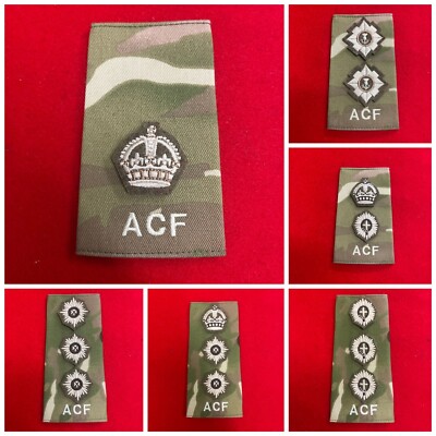 Kings Crown ACF Foot Guards MTP Rank Slides Army Cadet Force Guards ...
