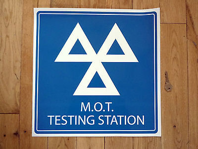 M.O.T. TESTING STATION Workshop Sign STICKER 40cm Garage MOT Vehicle ...