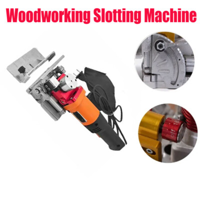 220V 760W Portable Lamino slotting machine Wooden joint slot tenoning ...