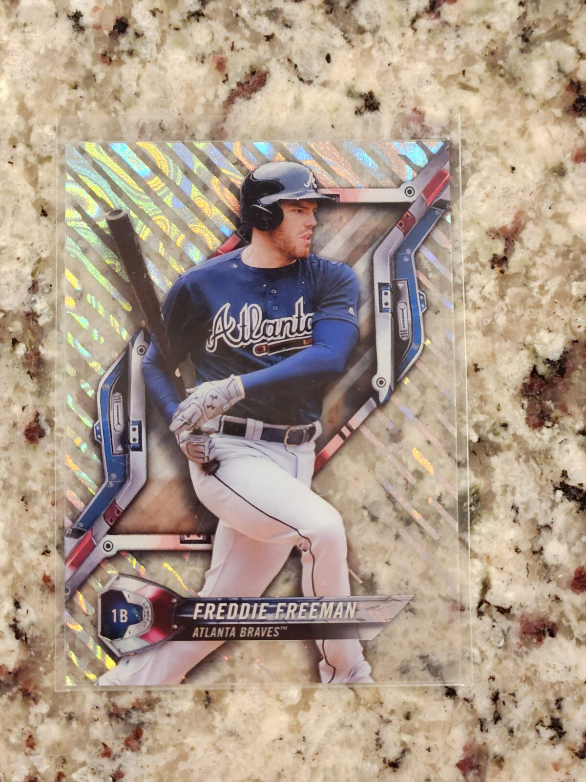 2018 Topps High Tek Pattern 1 Waves/Diagonals Magma Diffractor Freddie ...