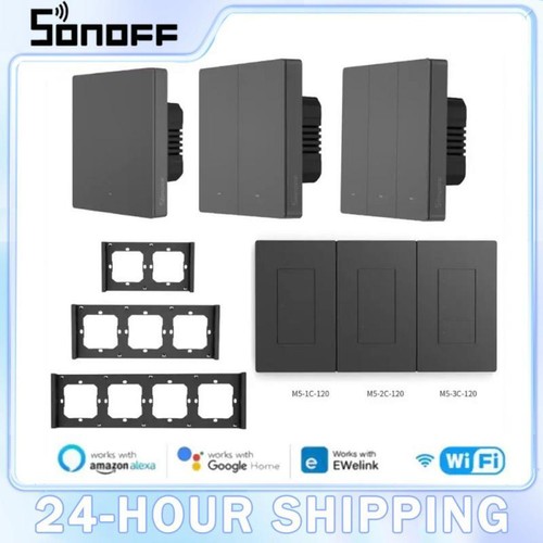 SONOFF M5/R5 SwitchMan WiFi Smart 80/86/120 Type Switch Smart Home 1/2 ...