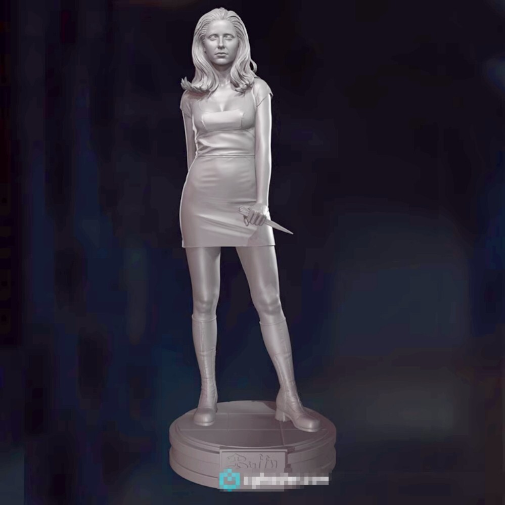 1/18 resin figure model kit Skirt Ghost Hunter Buffy Unassembled ...