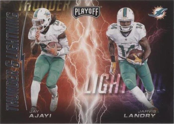 2017 Panini Playoff - Thunder and Lightning Jarvis Landry, Jay Ajayi ...