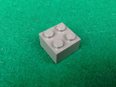 LEGO (3003) 2x2 GRIGIO SCURO DUNKELGRAU DARK GRAY 2 Mattoncini Brick ...