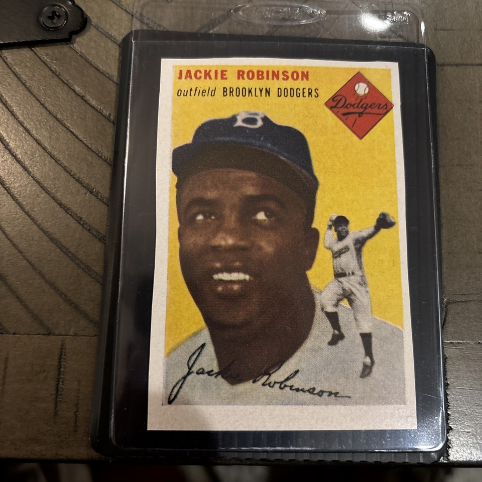 1954 Sports Illustrated Paper Premier Hand Cut Cards Jackie Robinson ...