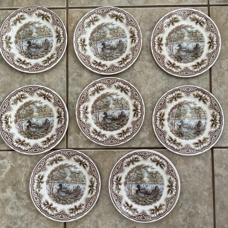 Waterfowl Duck Mallard 8.5 Salad Plate Set Of 8 | eBay