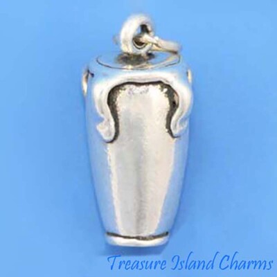Heavy Conga Mambo Drum Tumbadora Music 3D 925 Sterling Silver Charm ...