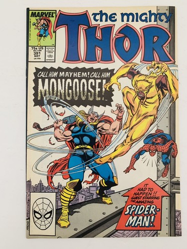 Marvel: The Mighty Thor #391 Call Him Mayhem! Mongoose! 1988 Vintage ...