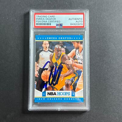 2012-13 Panini Basketball #60 Emeka Okafor Signed Card AUTO PSA Slabbed Hornets | eBay